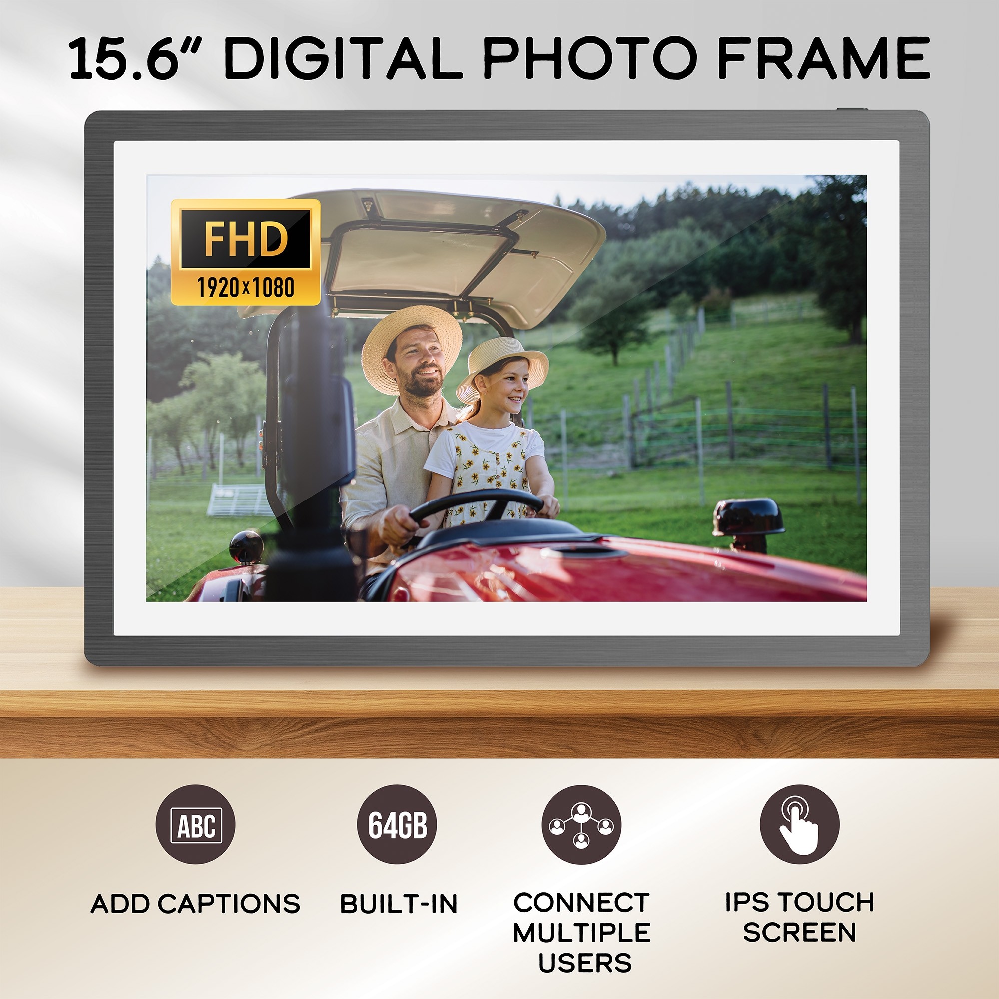 15.6” Smart Digital Photo Frame