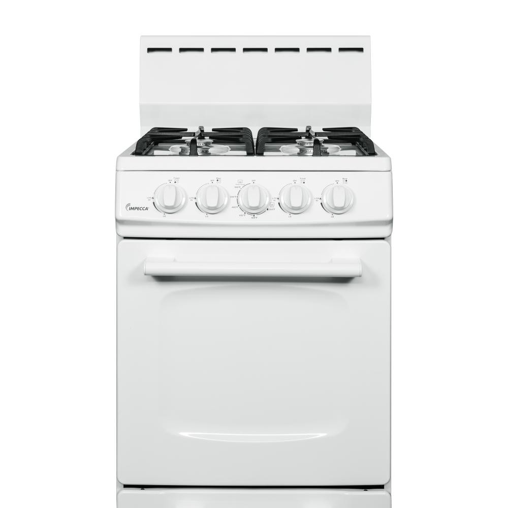 20” Gas Range, White