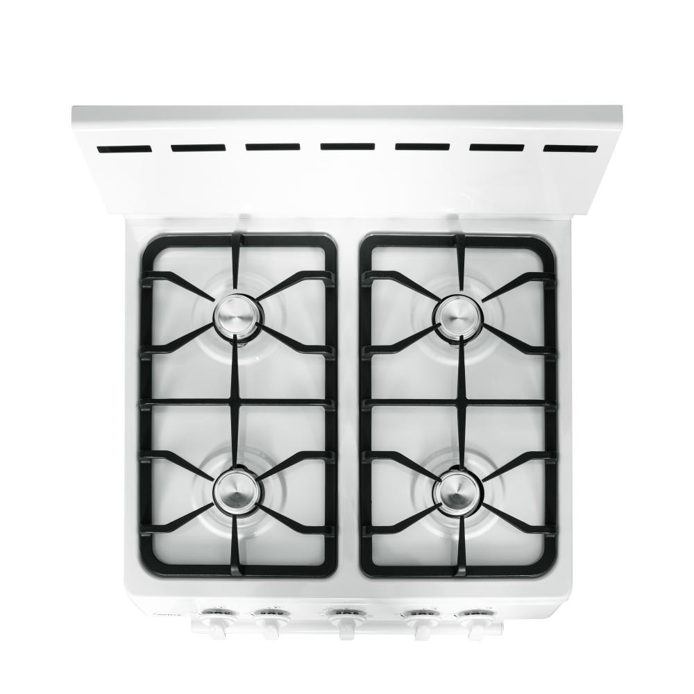 24” Gas Range, White